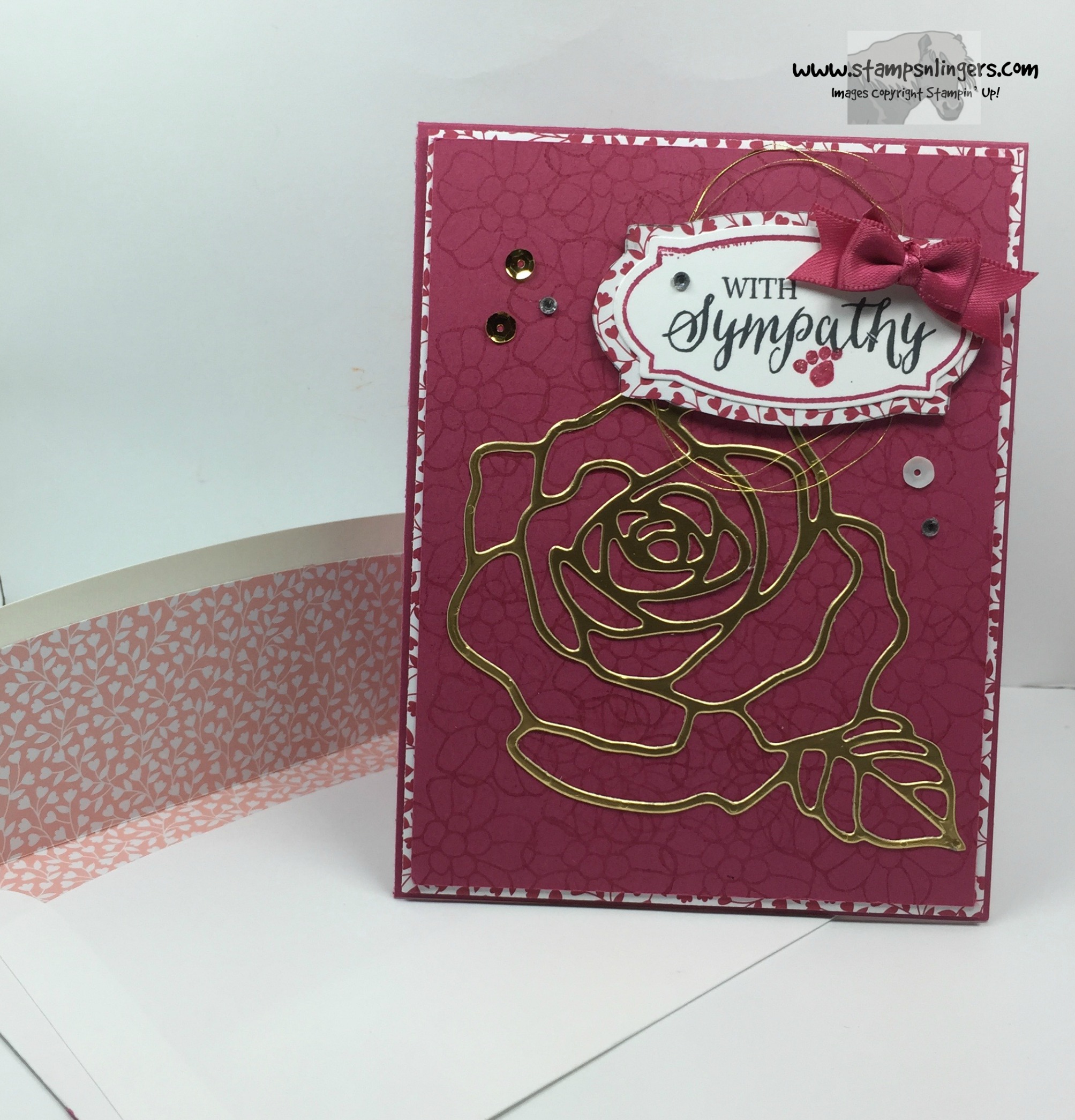 Stampin’ Up! Rose Wonder Sympathy for the Happy Stamper’s Blog Hop ...