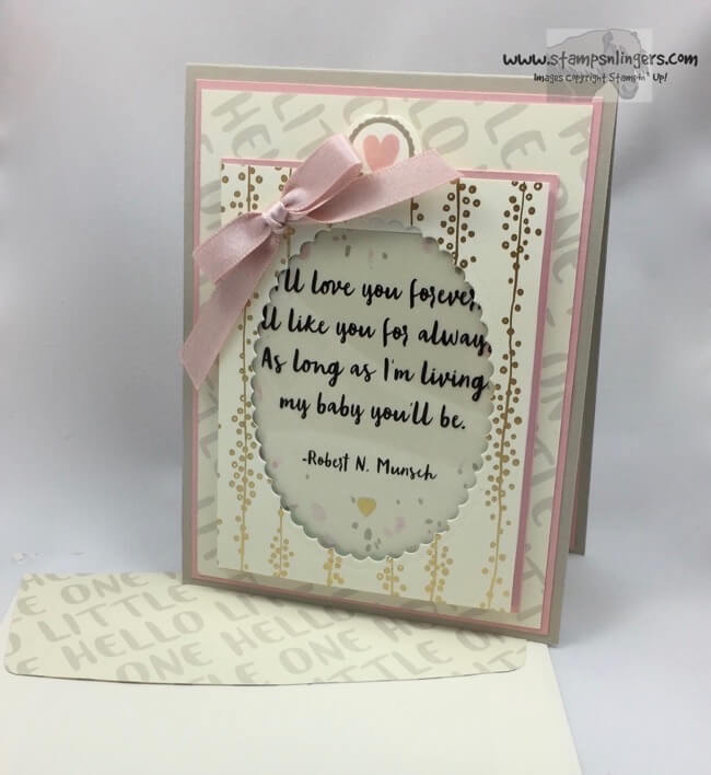 Stampin’ Up! Bundle of Love Celebrate Baby Card | Stamps – n - Lingers