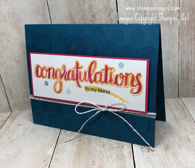 Stampin’ Up! Eclectic Expressions of Amazing Congratulations | Stamps ...