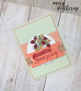 Stampin’ Up! Basketweave Springtime Stroll Thanks | Stamps – n - Lingers